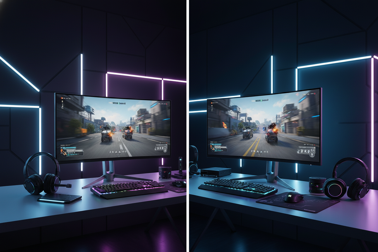 Flat IPS vs Curved VA 27 Inch Monitor for Gaming