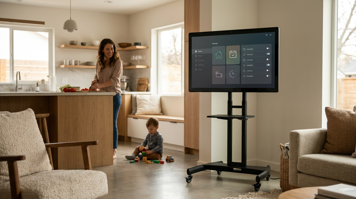 Rolling Smart Display for Home Hub