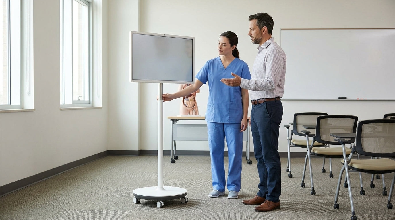 Rolling Smart Displays for Healthcare