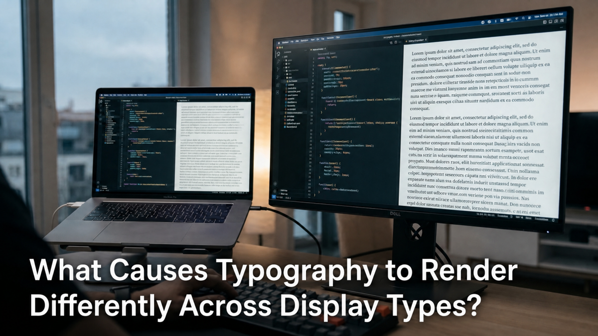 Typography Rendering: Why Text Looks Different on Displays