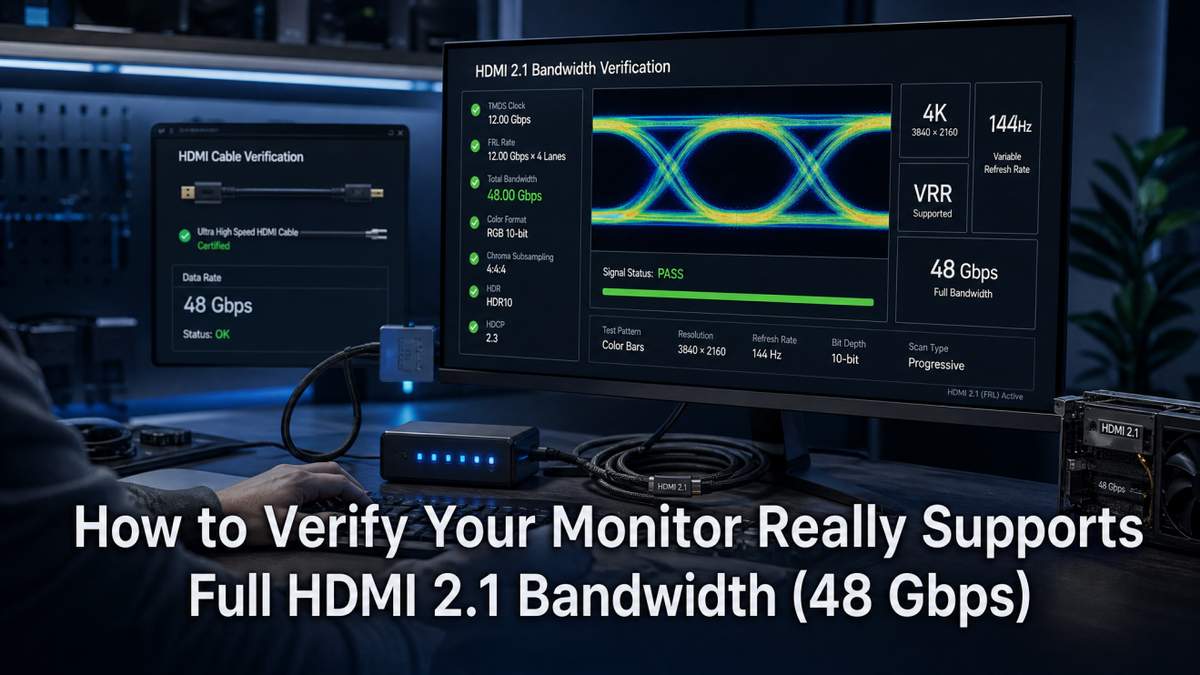 Verify Full HDMI 2.1 Bandwidth on Your Monitor