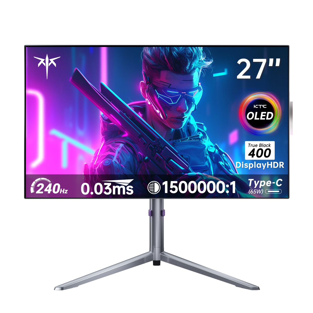 27" OLED QHD Gaming Monitor 240Hz 0.03ms